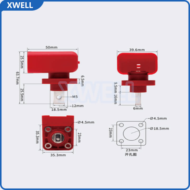 Energy Storage Terminal for High Current 600V 100A/120A/150A/200A/300A ...