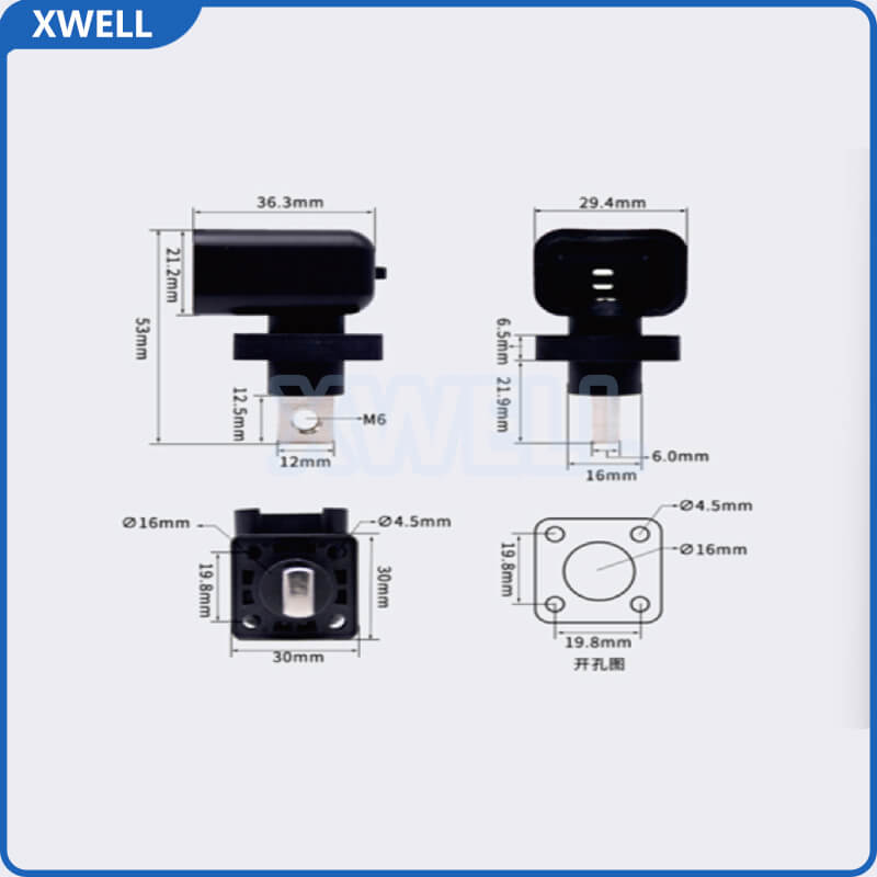Energy Storage Terminal for High Current 600V 100A/120A/150A/200A/300A ...