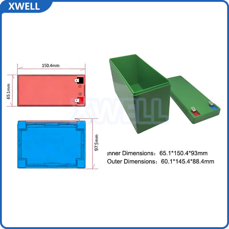 ABS Battery Plastic Case – 12V7AH Storage Battery Enclosure for ...