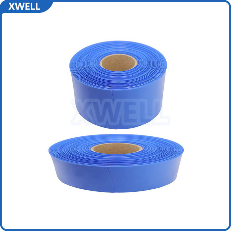 Flame-Retardant Blue PVC Heat Shrink Tube for 18650 Cylindrical Battery ...