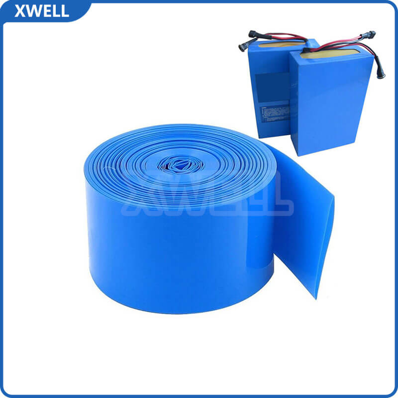 Flame-Retardant Blue PVC Heat Shrink Tube for 18650 Cylindrical Battery ...