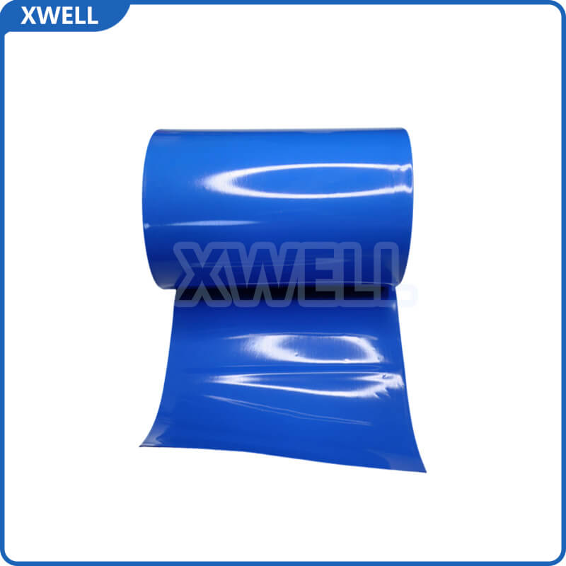 Flame-Retardant Blue PVC Heat Shrink Tube for 18650 Cylindrical Battery ...